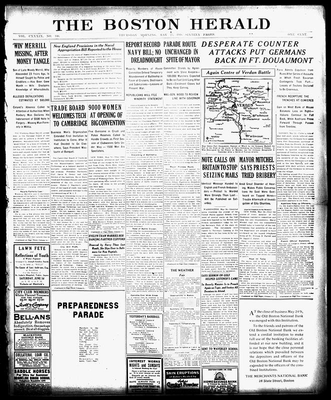 The Boston Herald. May 25, 1916 - Digital Commonwealth