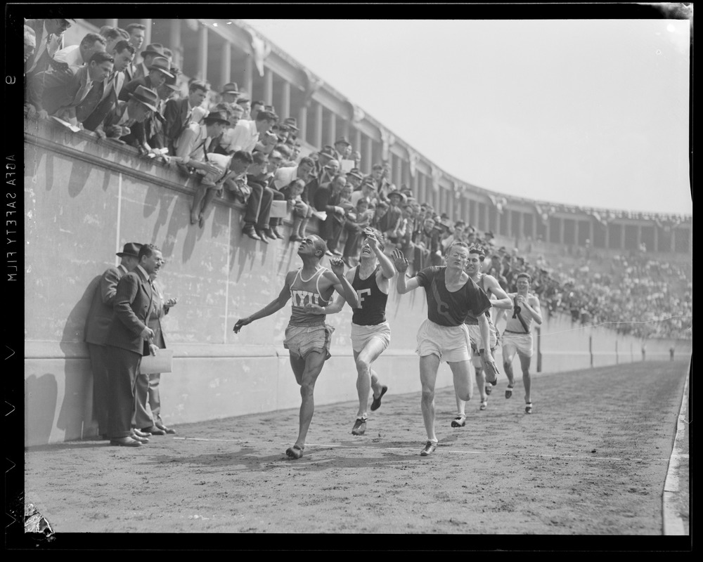 Track meet, Harvard Stadium - Digital Commonwealth