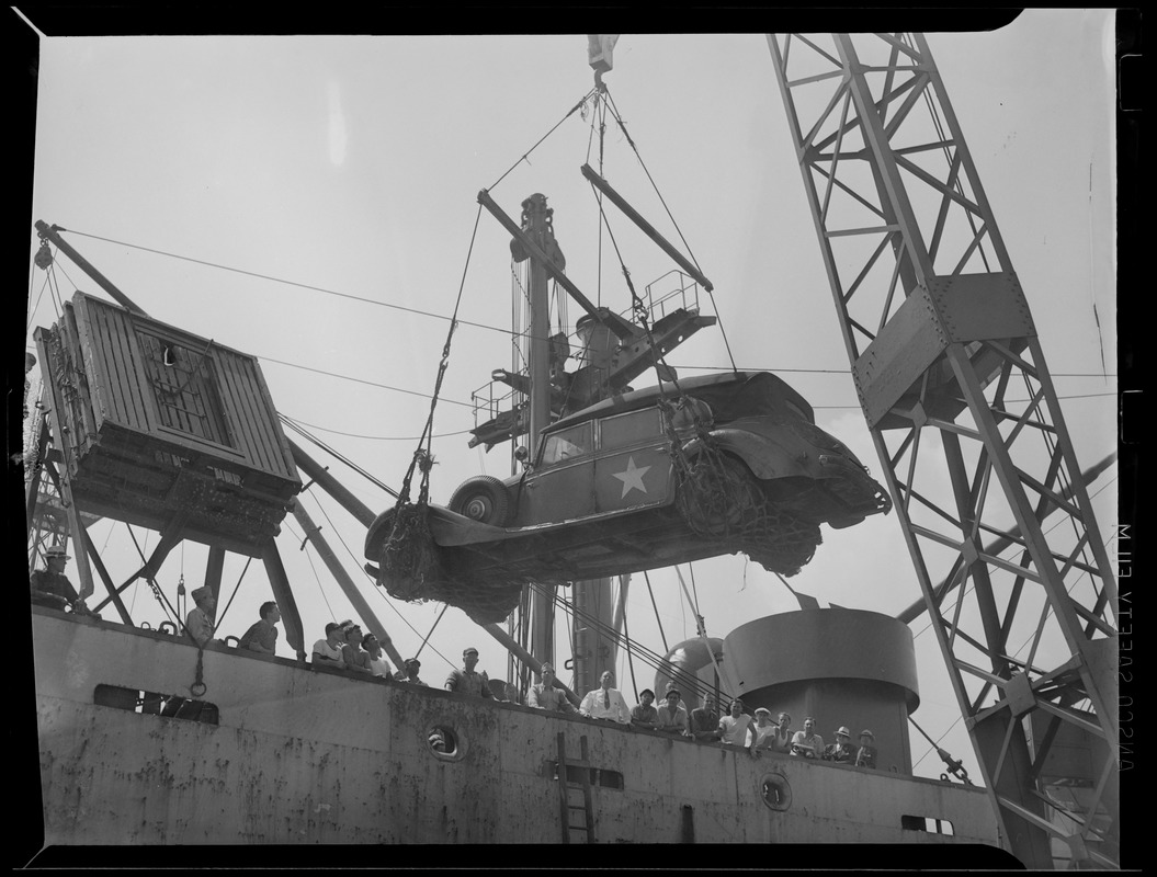 Hermann Goering's car arrives from Germany - Digital Commonwealth