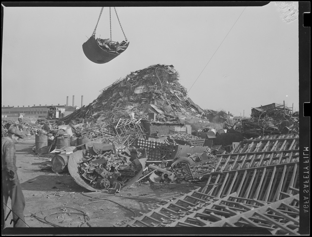 Scrap collected for war effort - Digital Commonwealth