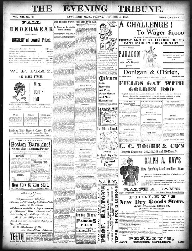 The Evening Tribune. October 04, 1895 - Digital Commonwealth