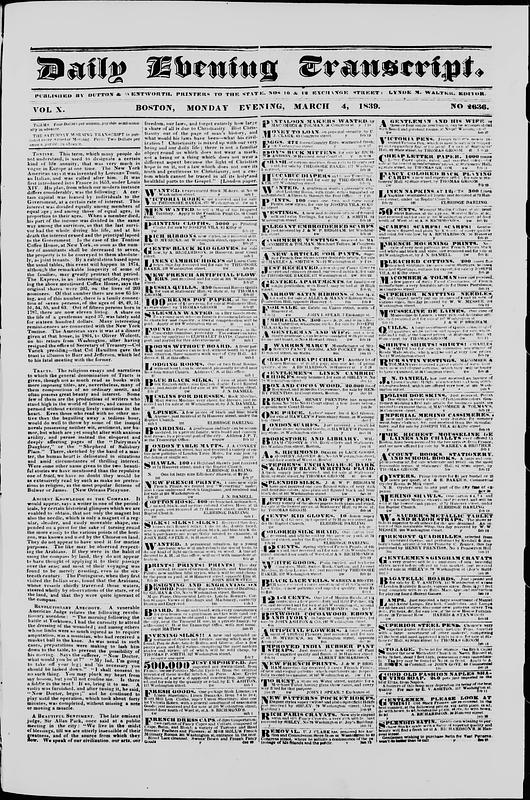 Daily Evening Transcript - Digital Commonwealth