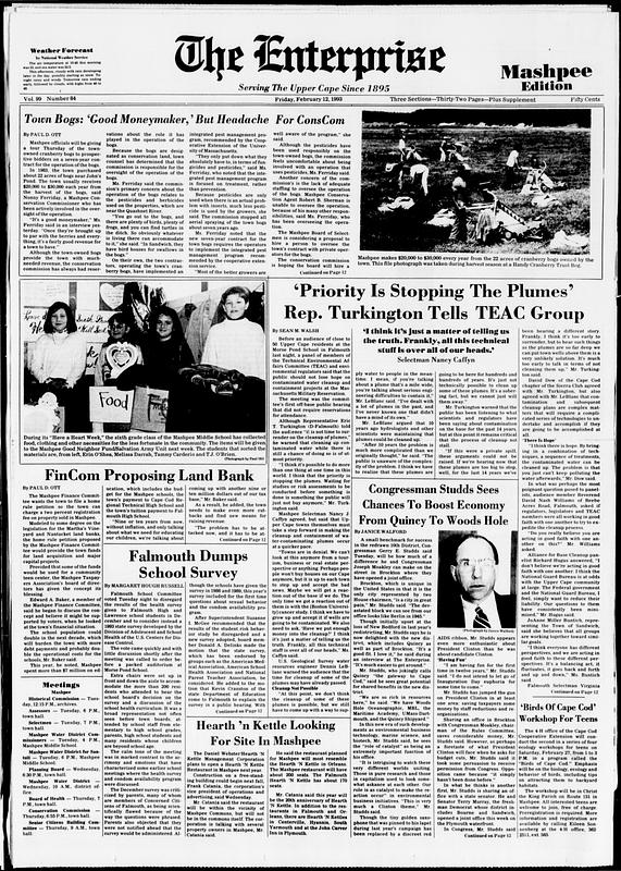 The Mashpee Enterprise. February 12, 1993 - Digital Commonwealth