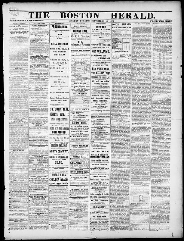 The Boston Herald. September 15, 1873 - Digital Commonwealth