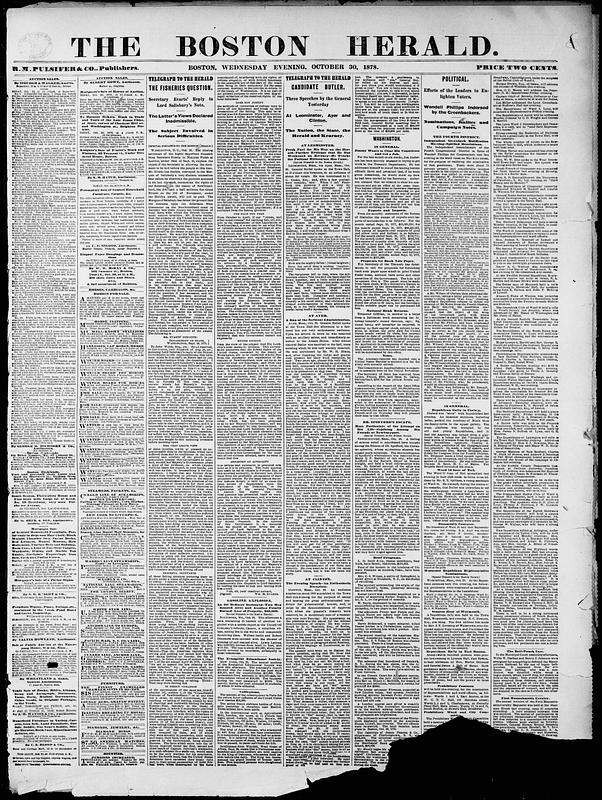 The Boston Herald. October 30, 1878 - Digital Commonwealth