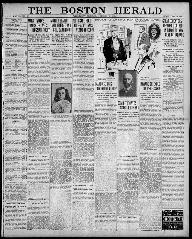 The Boston Herald. October 06, 1909 - Digital Commonwealth