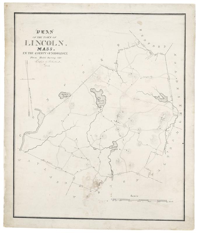 Plan of the town of Lincoln, Mass. in the county of Middlesex - Digital ...