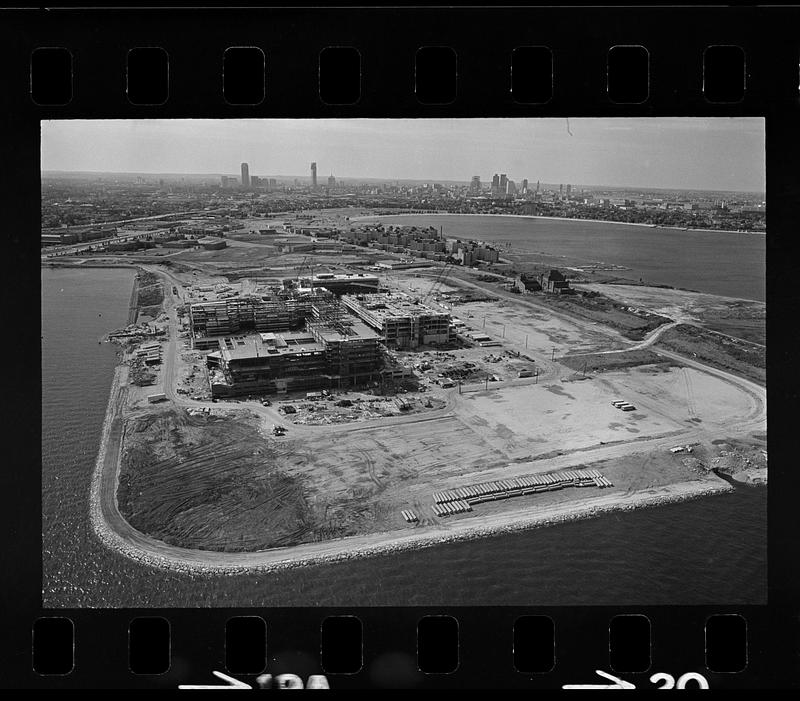 UMass Columbia Point construction & city skyline, Dorchester - Digital ...