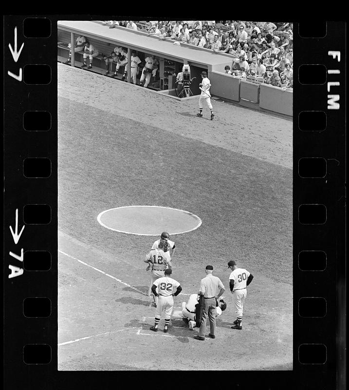 Red Sox baseball action, Boston - Digital Commonwealth