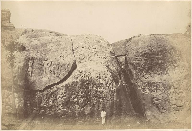 Rock relief sculpture, Mamallapuram, India - Digital Commonwealth