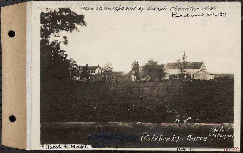 Jacob E. Maki, house and barn, Coldbrook, Barre, Mass., Jun. 7, 1928 ...