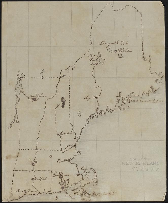 Manuscript map of the United States - Digital Commonwealth