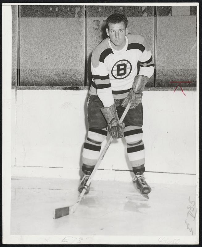 Boston Bruins Ed Sanford, center. Eddie Sanford. May be through forever ...