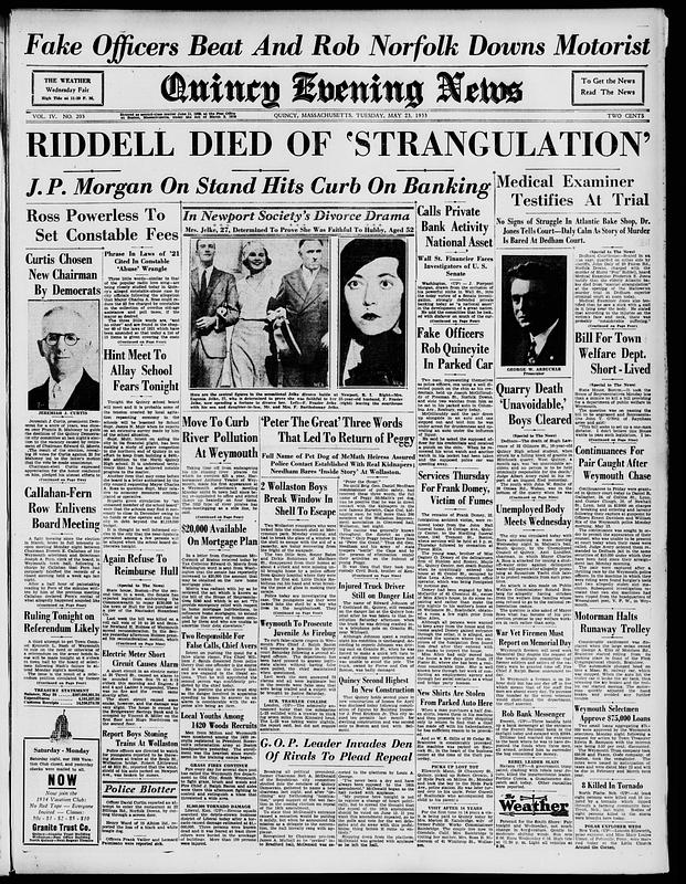 Quincy Evening News. May 23, 1933 - Digital Commonwealth