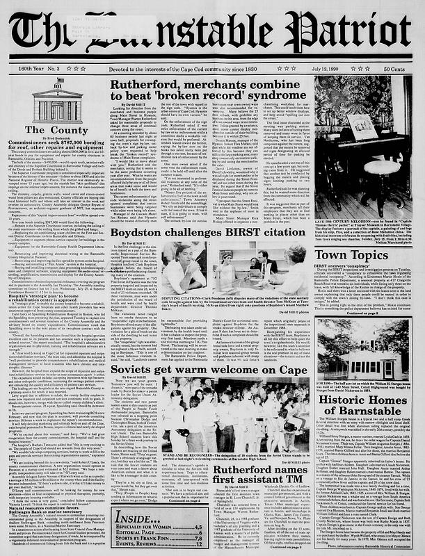 Barnstable Patriot. July 12, 1990 - Digital Commonwealth