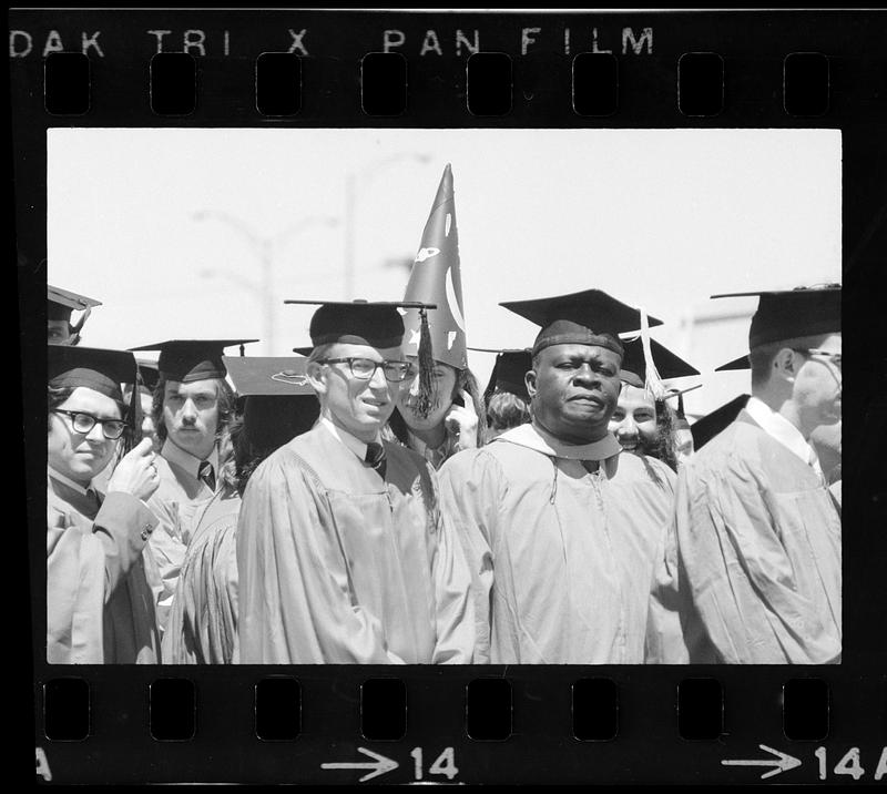 Boston University graduation at BU field, Charles River, Boston ...