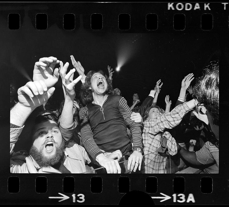 Screaming crowds at Alice Cooper concert, Boston Garden - Digital ...