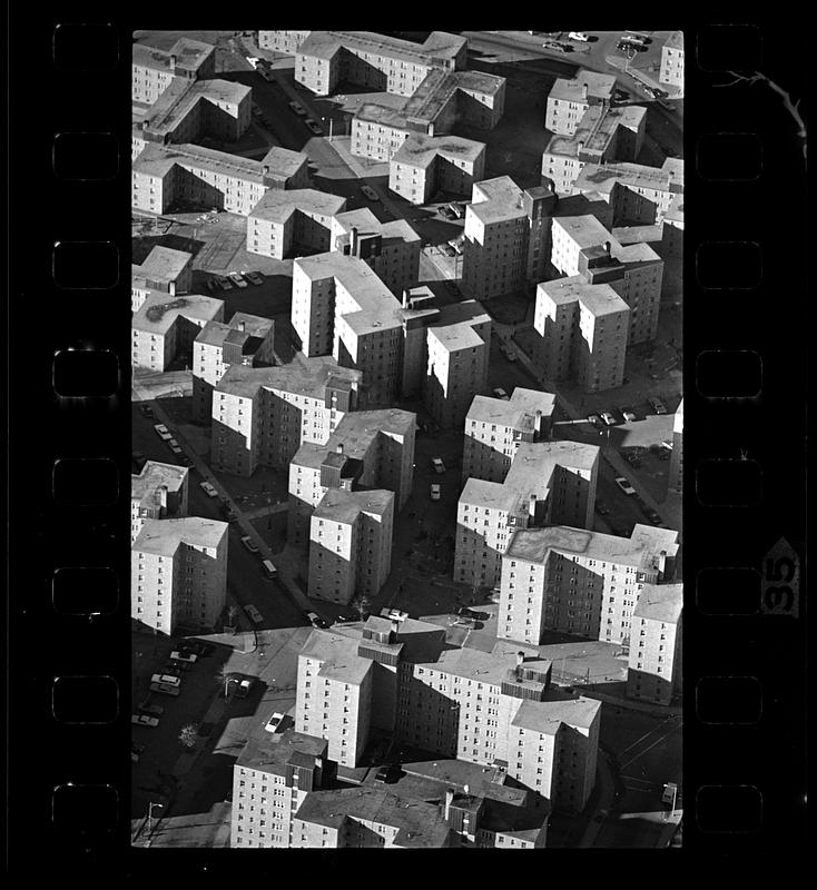 Columbia Point housing project aerial, Boston - Digital Commonwealth