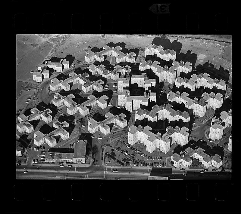 Columbia Point housing project aerial, Boston - Digital Commonwealth