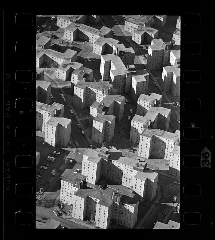 Columbia Point housing project aerial, Boston - Digital Commonwealth
