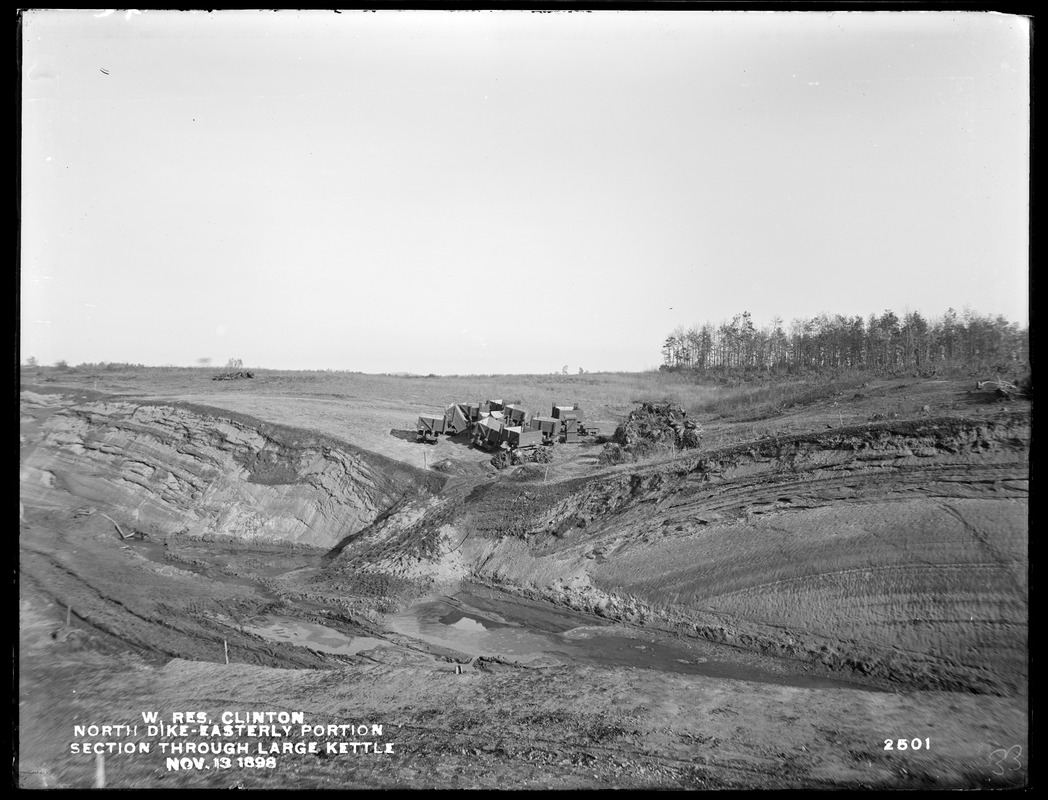 Wachusett Reservoir, North Dike, easterly portion, main cut-off trench ...