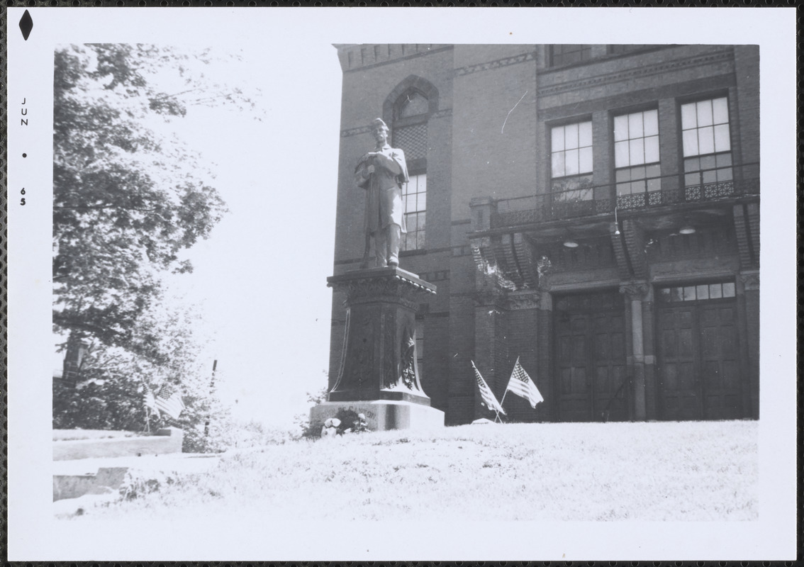 Civil War Monument, Town Hall, Canton - Digital Commonwealth
