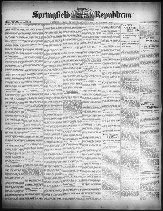 Springfield Weekly Republican - Digital Commonwealth