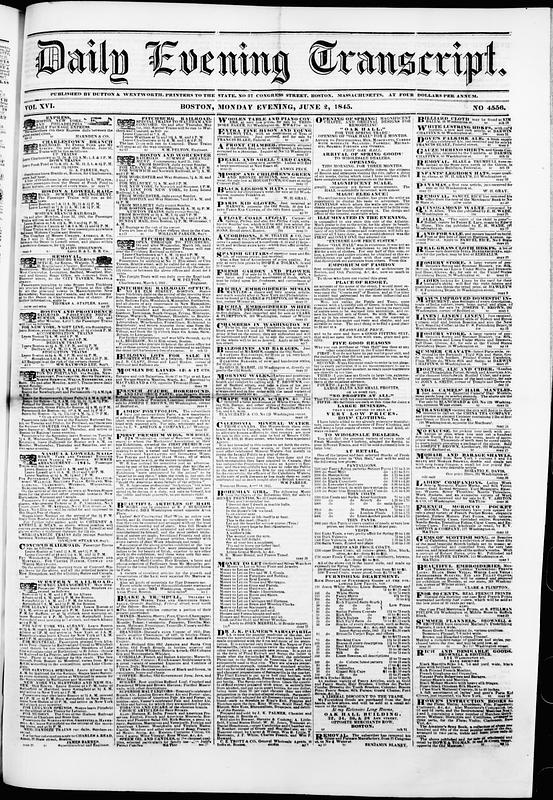 Daily Evening Transcript - Digital Commonwealth