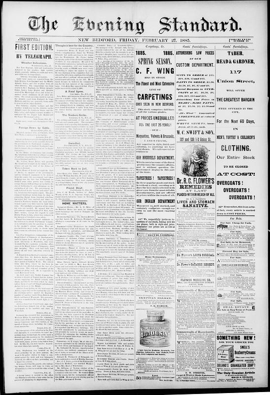 Evening Standard. February 27, 1885 - Digital Commonwealth