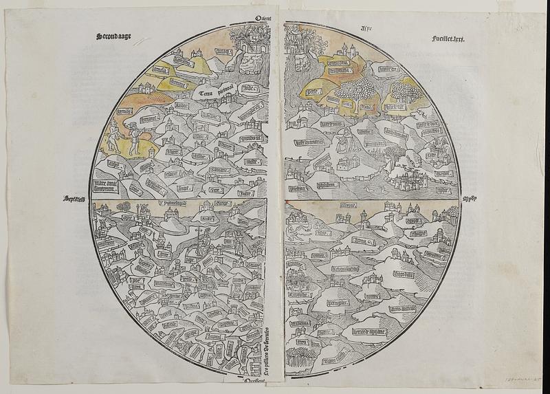 Circular world map - Digital Commonwealth