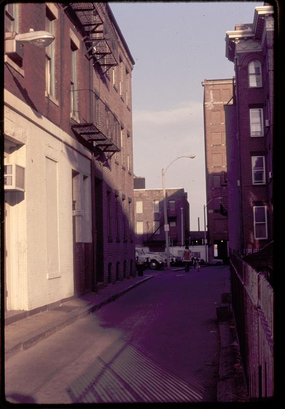 Harris Street from Hanover Street Boston North End - Digital Commonwealth