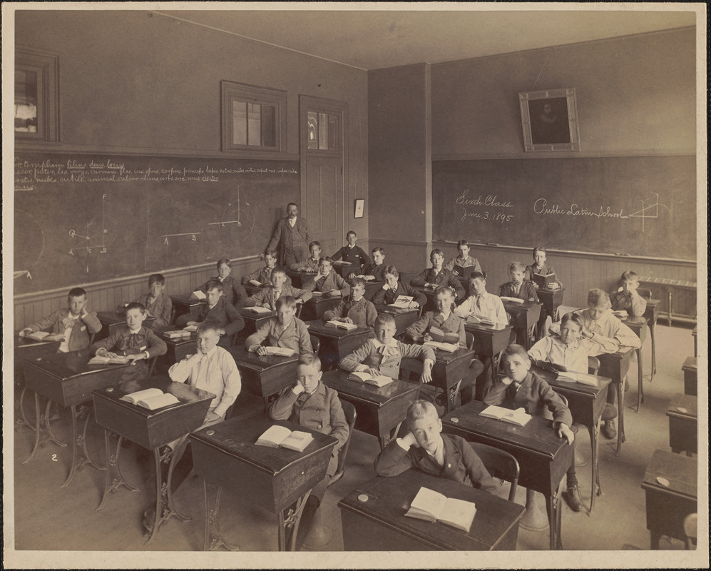 Boston Latin School, interior, Sixth Class - Digital Commonwealth