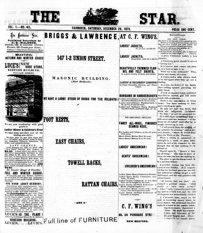 The Star. December 20, 1879 - Digital Commonwealth