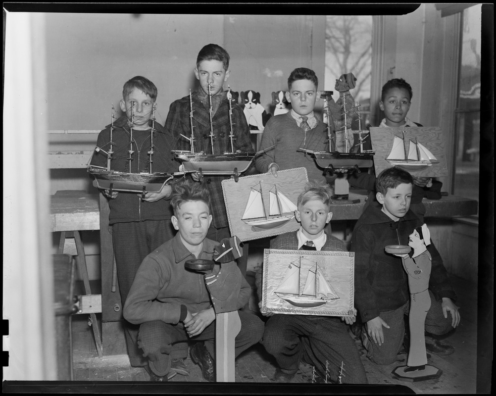 WPA manuel training class, Harwich, Robert Curtis, Wayne Robinson ...