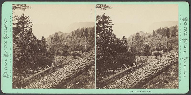 Giant gap, above Alta - Digital Commonwealth