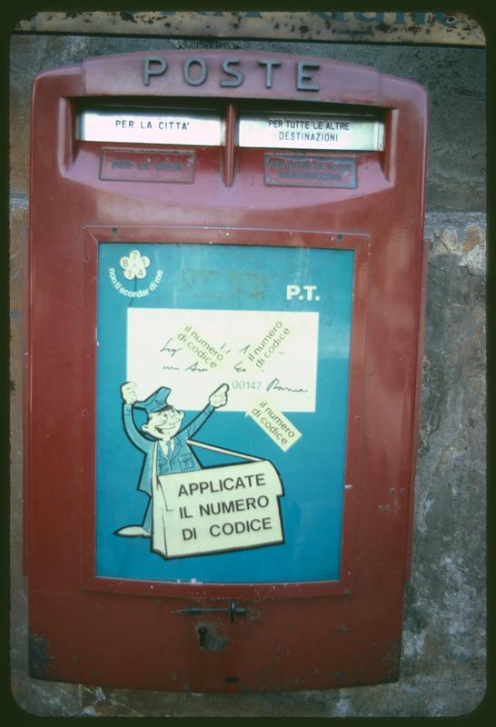Public mailbox, Rome, Italy - Digital Commonwealth