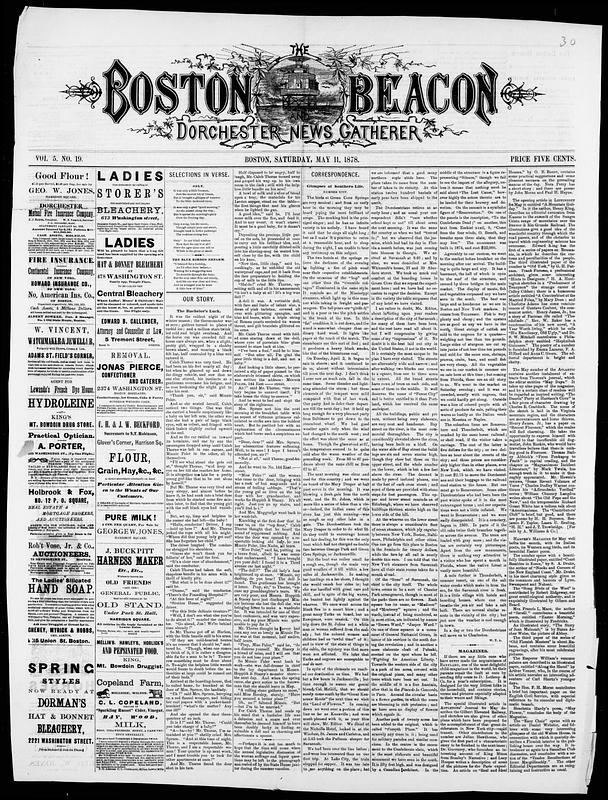 The Boston Beacon and Dorchester News Gatherer. May 11, 1878 - Digital ...
