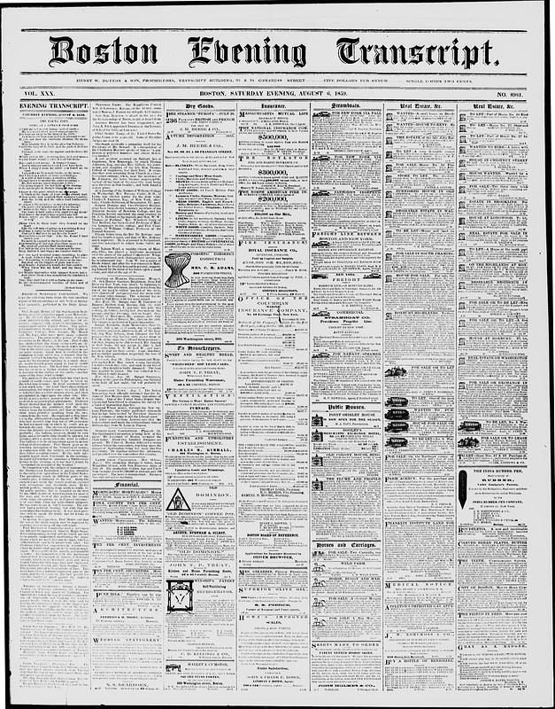 Boston Evening Transcript - Digital Commonwealth