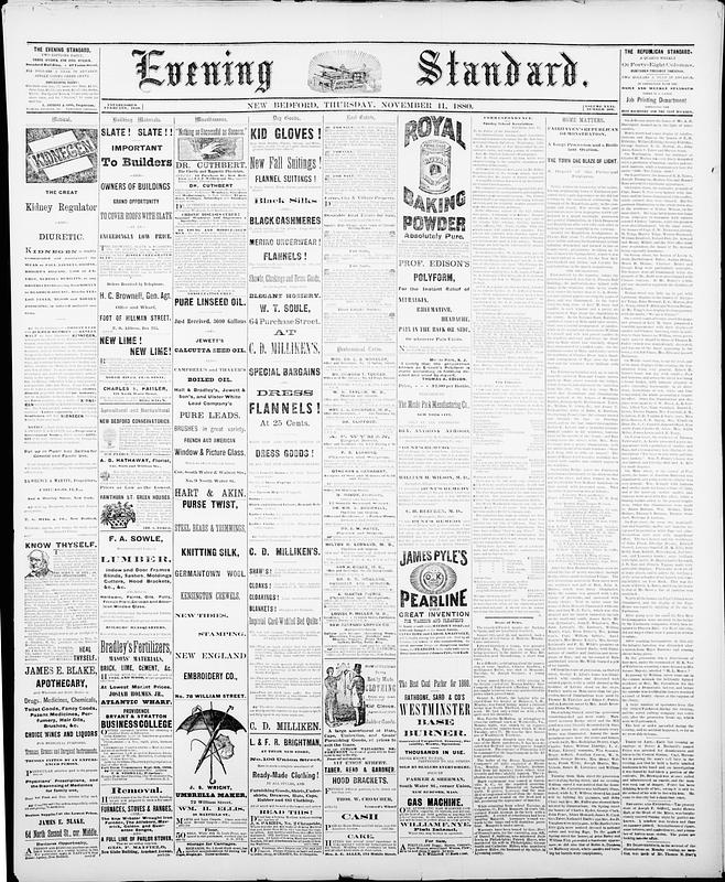 Evening Standard. November 11, 1880 - Digital Commonwealth