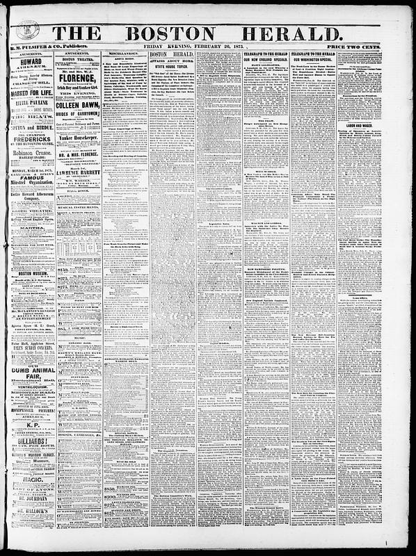 The Boston Herald. February 26, 1875 - Digital Commonwealth