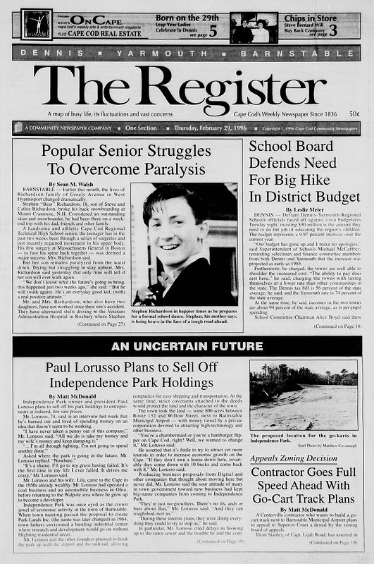 The Register. February 29, 1996 - Digital Commonwealth