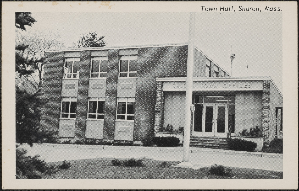 Town Hall, Sharon, Mass. - Digital Commonwealth