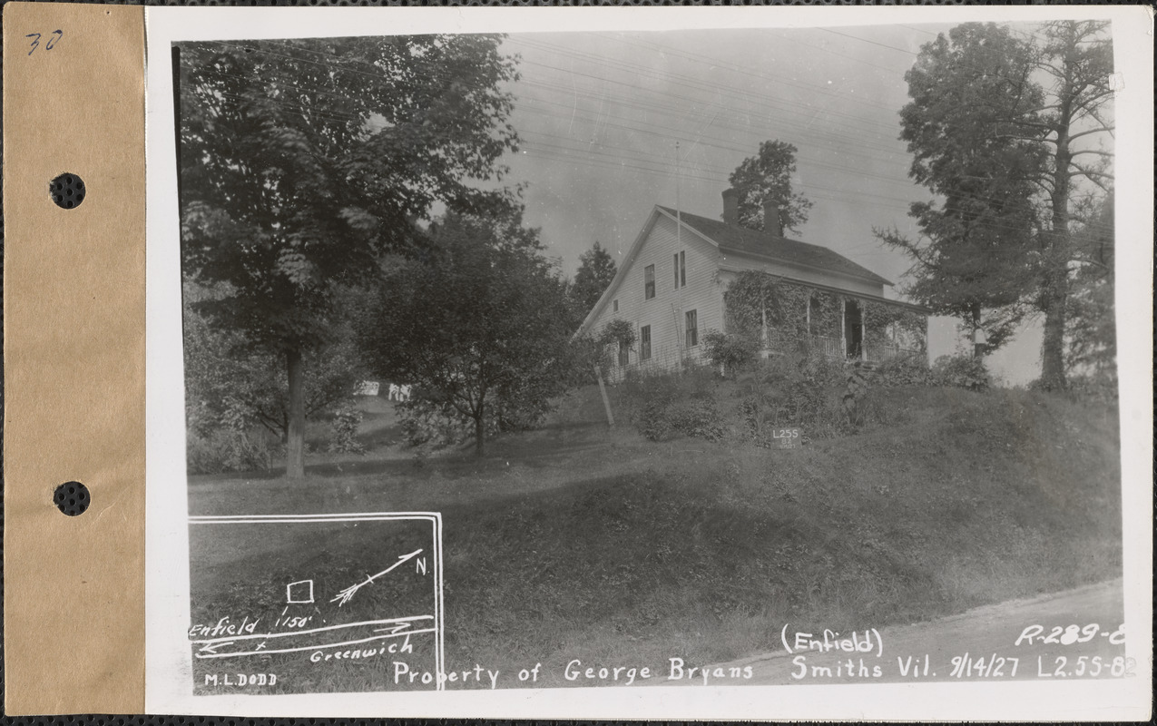 George Bryans, house, Smith's Village, Enfield, Mass., Sep. 14, 1927 ...