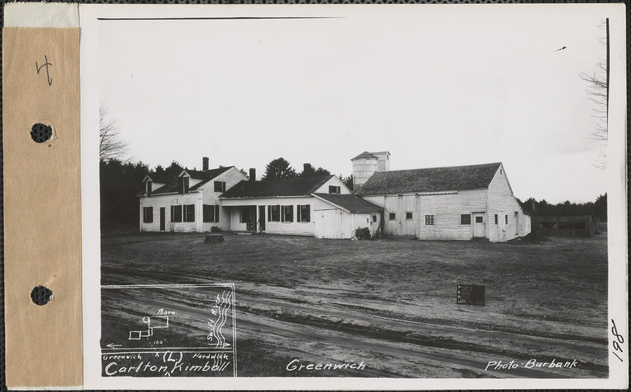 Carlton L. Kimball, house, barn, etc., Greenwich, Mass., Jan. 12, 1928 ...