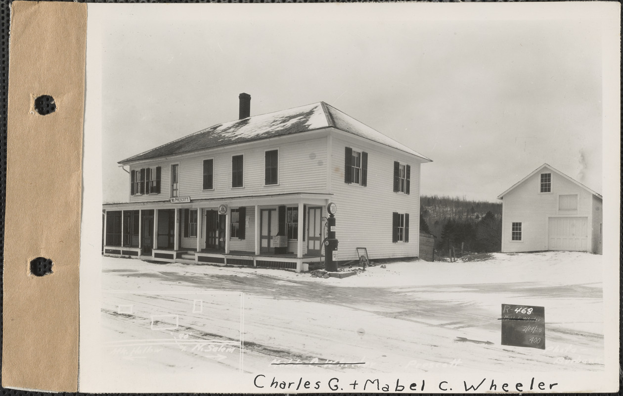 Mabel C. and Charles G. Wheeler, store and barn, "No. Prescott ...