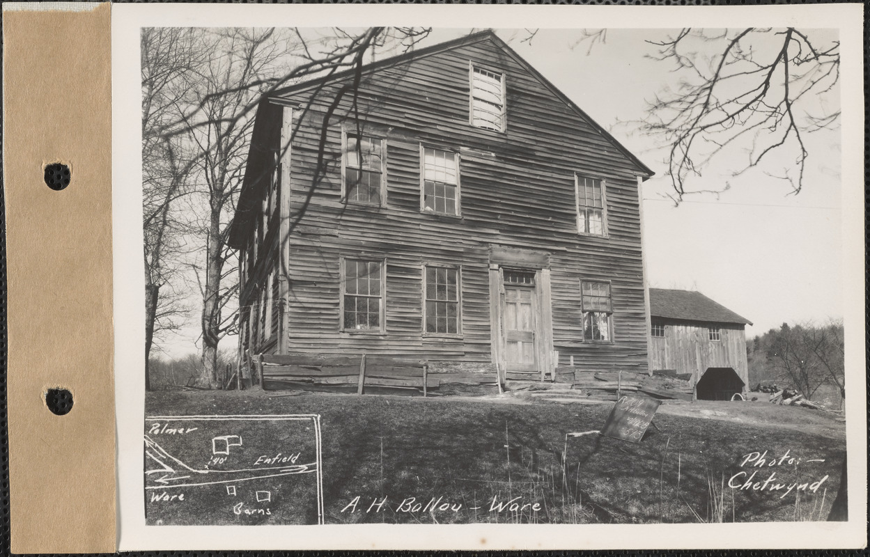 Alvertus H. Ballou, house, Ware, Mass., Apr. 20, 1928 : Parcel no. 229 ...
