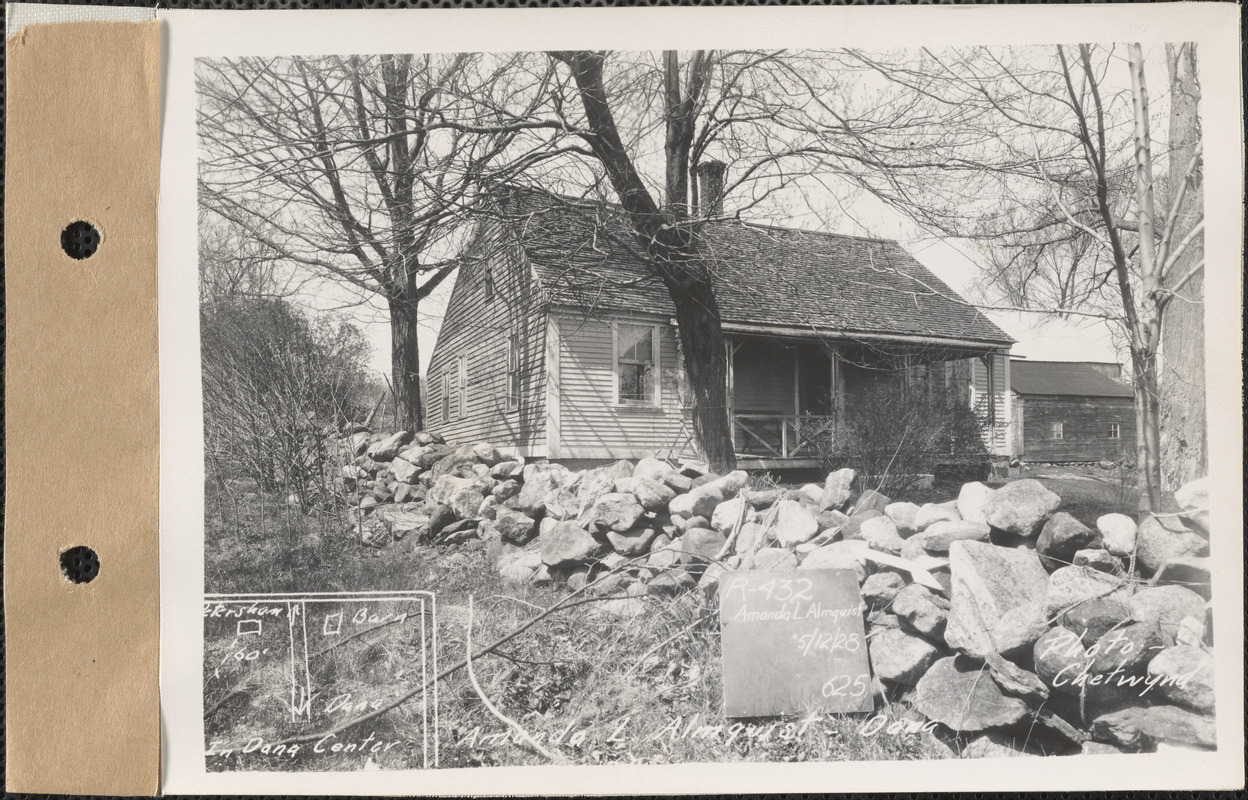 Amanda L. Almquist, house, Dana Center, Dana, Mass., May 12, 1928 ...