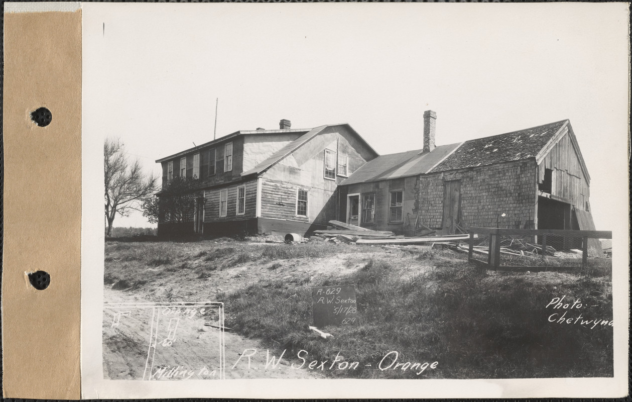 R. W. Sexton, house, barn, Orange, Mass., May 17, 1928 : Parcel no. 629 ...