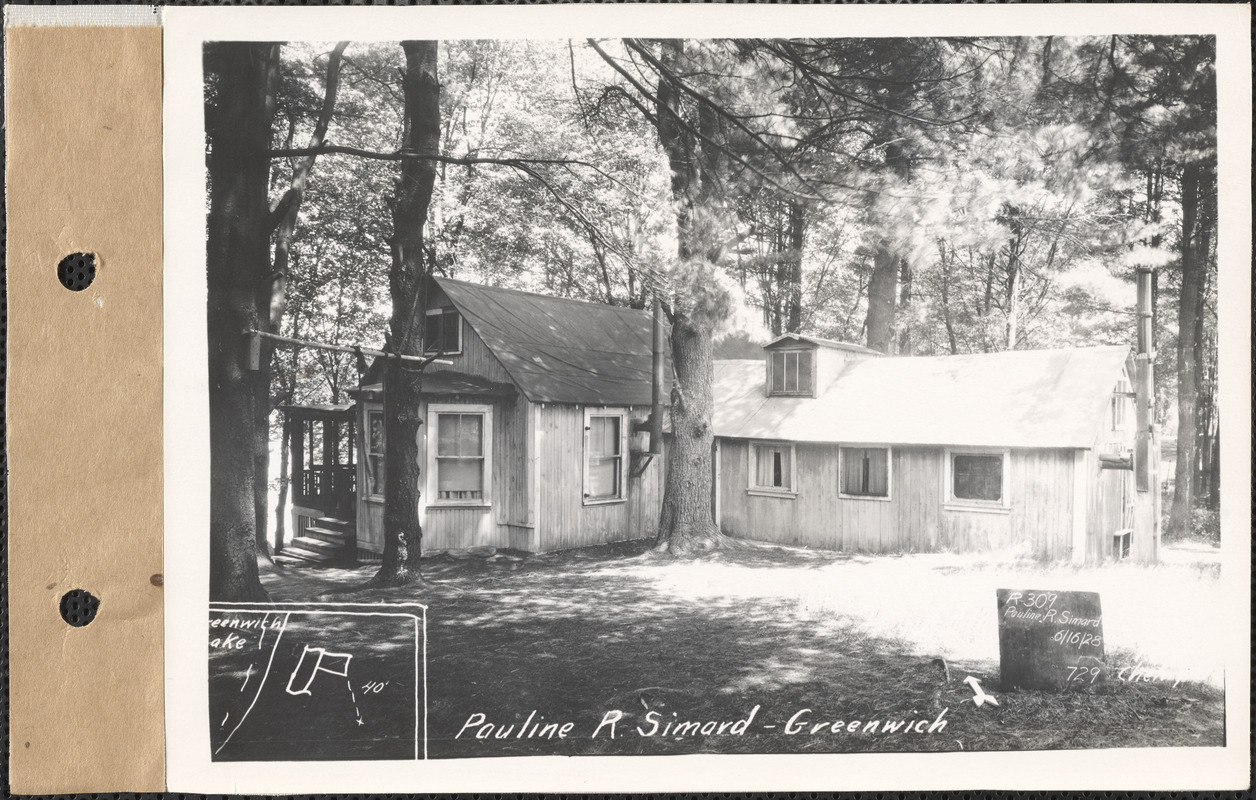 Pauline R. Simard, camp, Greenwich Lake, Greenwich, Mass., June 16 ...