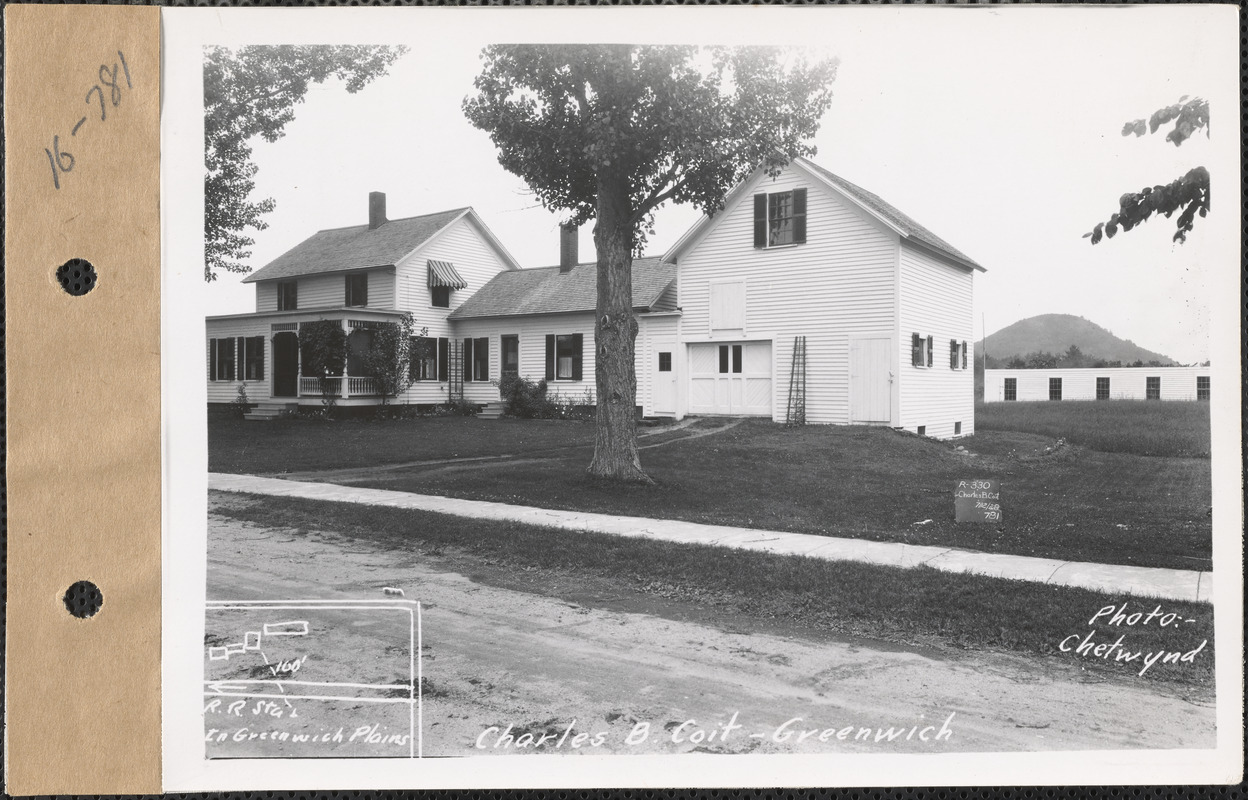 Charles B. Coit, house, barn, and henhouse, Greenwich Plains, Greenwich ...